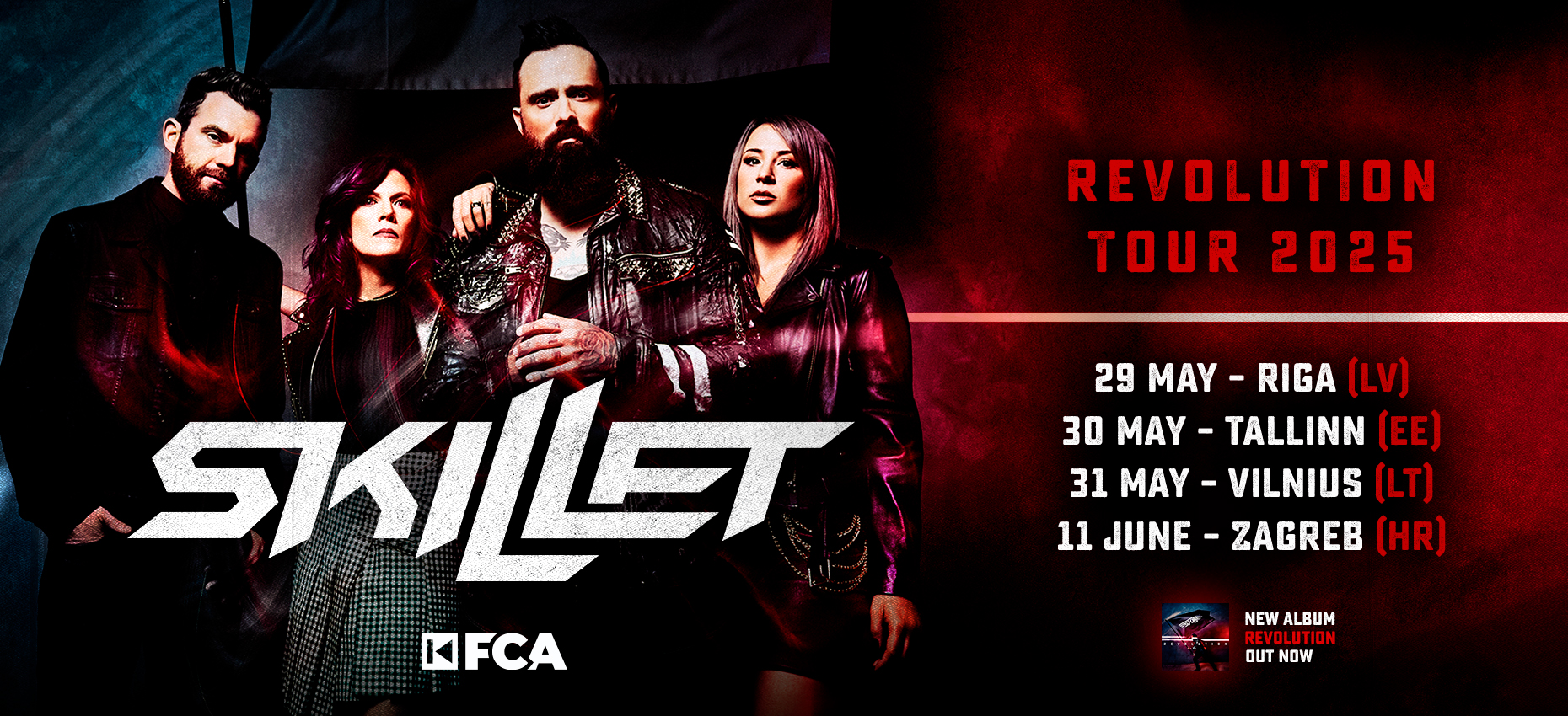 SKILLET - Revolution Tour 2025: buy tickets on concerts | FCA.ua